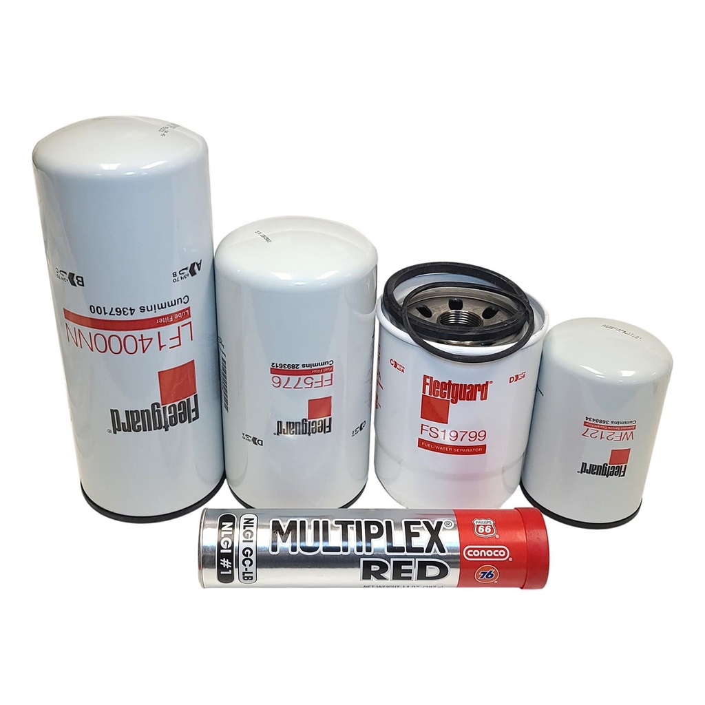 VOLVO WITH CUMMINS ISX15 OIL CHANGE KIT LF14000, FS19799, FF5776 ...